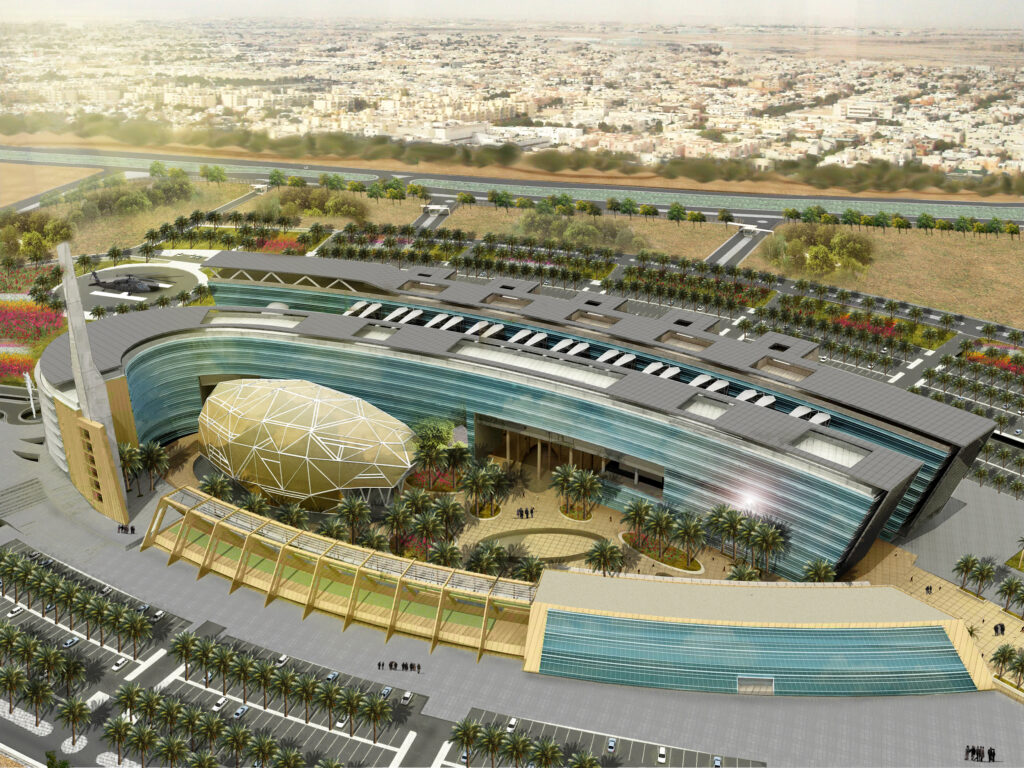 مجمع النخيل – تصميم معماري عصري ومرافق تجارية متكاملة