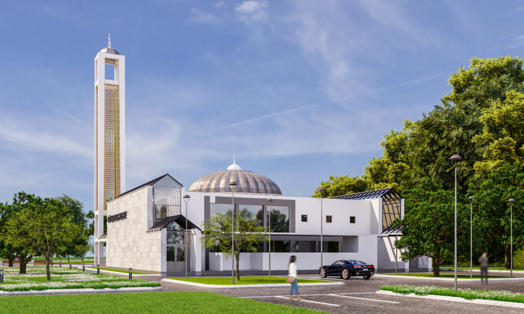 تصميم المسجد الكبير – مشروع معماري مميز ومرافق متكاملة