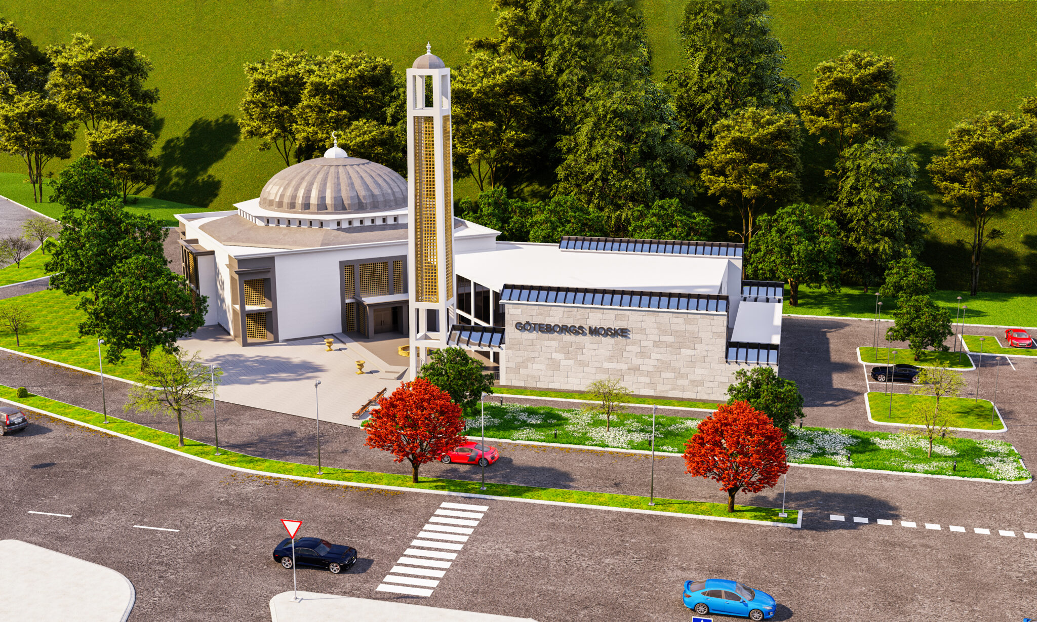 تصميم المسجد الكبير – مشروع معماري مميز ومرافق متكاملة